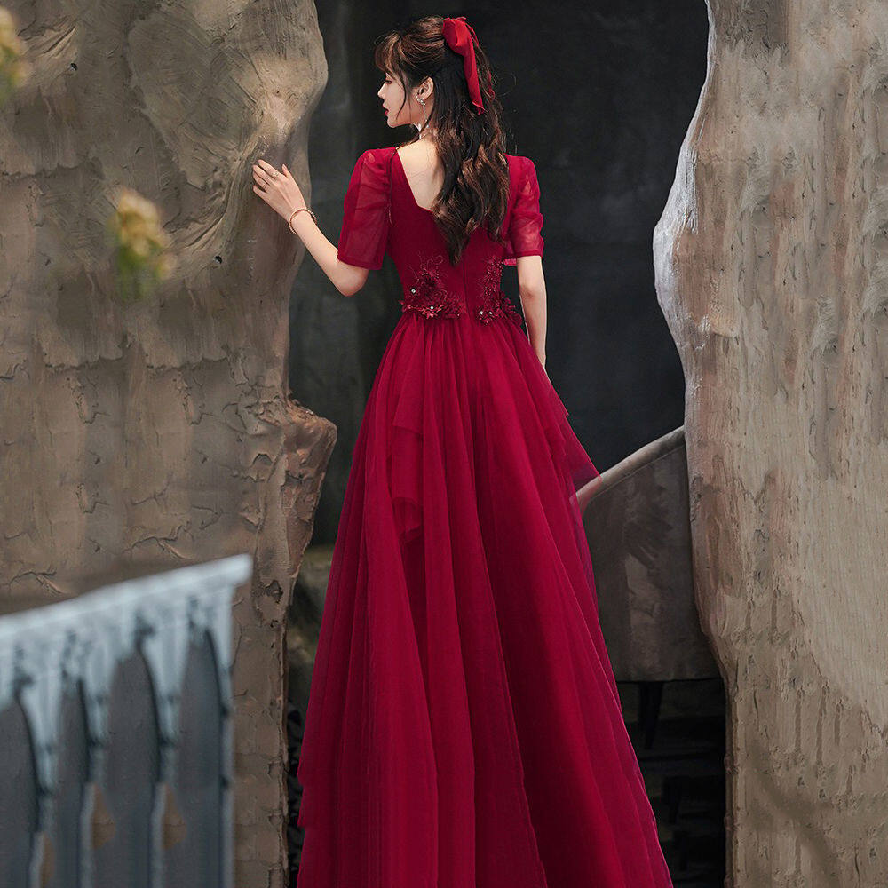 Toast Dress Bride Engagement Back Dress Autumn New Fugitive Princess ...