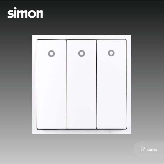 Simon I7 Series LED Switch / Switches & Socket Outlet (MATT WHITE) | Lazada