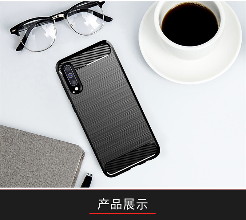 Samsung Galaxy A50S เคส SamsungA50S เกราะคาร์บอนไฟเบอร์ TPU ซิลิโคนนิ่ม ...