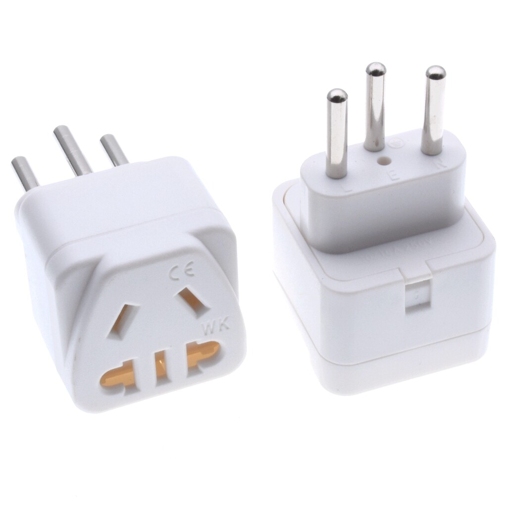White Black 3pin Switzerland Conversion Plug Adapter US/EU/AU 3 Pin ...