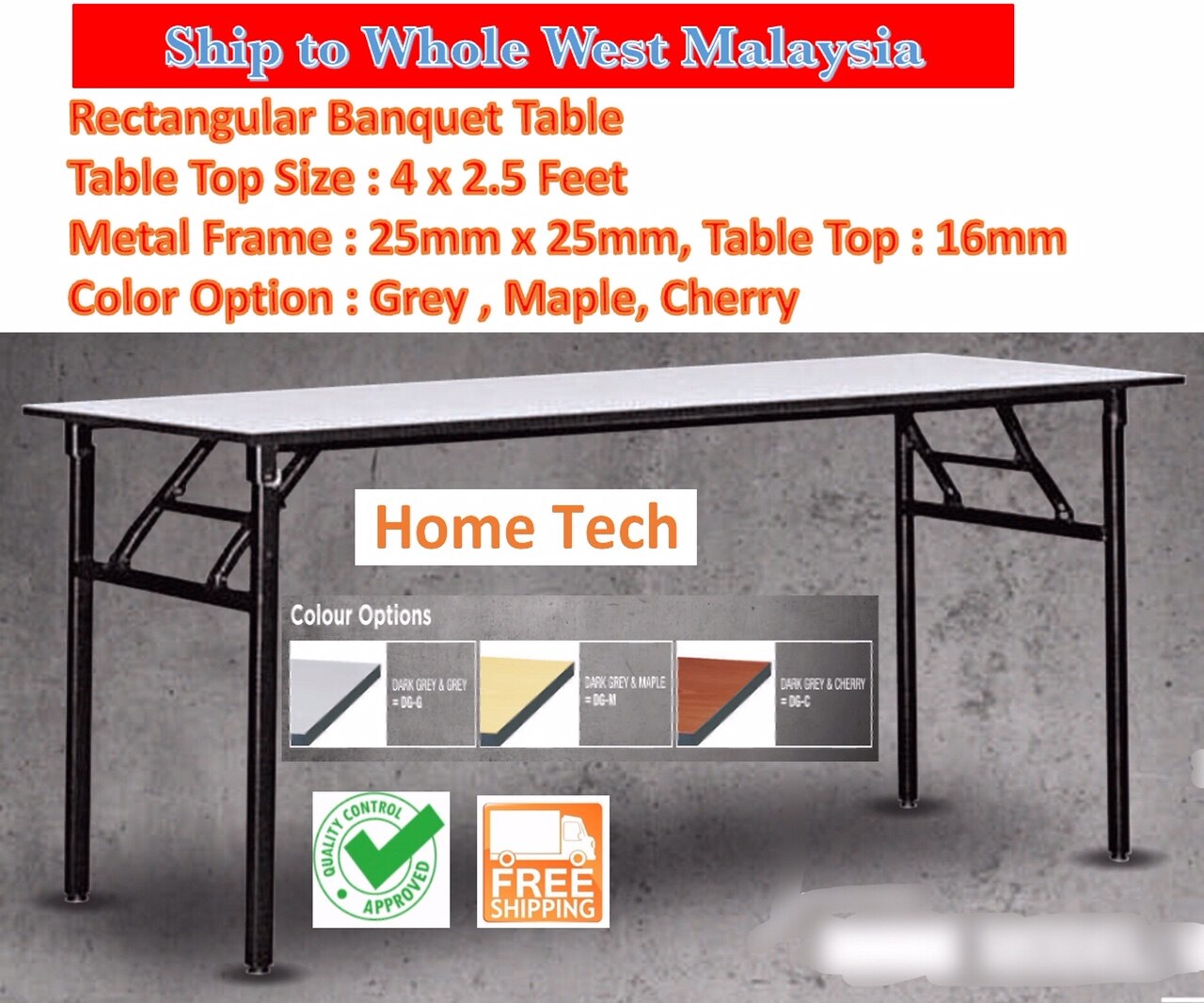 ⭐️⭐️DELIVER TO WHOLE WEST MALAYSIA ⭐️⭐️ROUND RECTANGULAR BANQUET TABLE ...