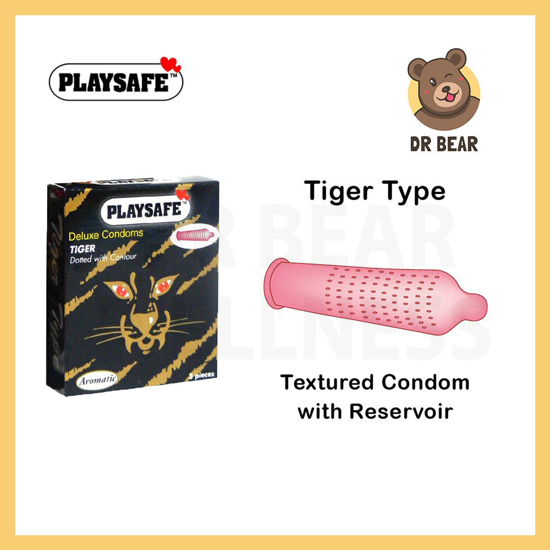 Playsafe Condoms 3s (Assorted/ Nano Light/003/Tiger/Forever/Studded/Rocket/Wild Cat) | Lazada