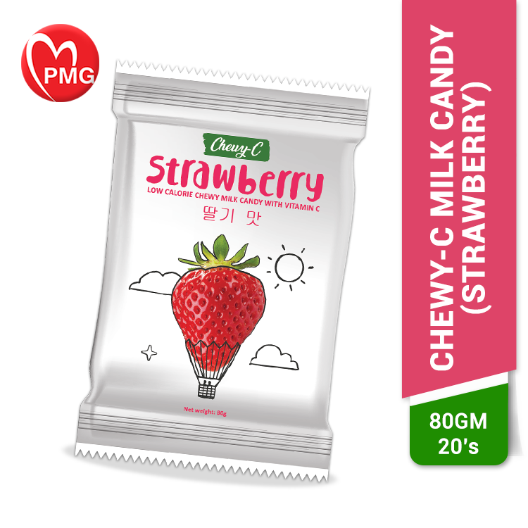 [CHEWY-C] Low Calorie Chewy Milk Candy With Vitamin C (4 Flavours - 80g ...
