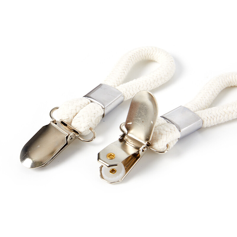 Abulaia 4PCS Towel Clips Braided Cotton Rope Towel Clip With Metal ...