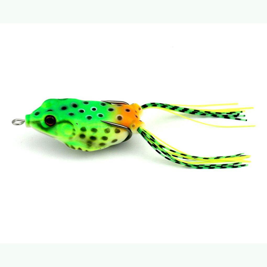5PCS/Set 6cm 12g Fishhook Fishing Hook Lure Frog Spinner Minnow Salmon ...