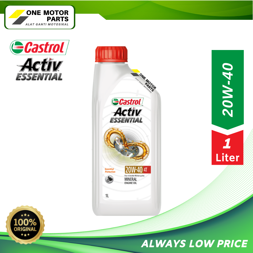 100% Genuine Motorcycle Engine Oil Castrol Activ Essential Best Deal 1 ...