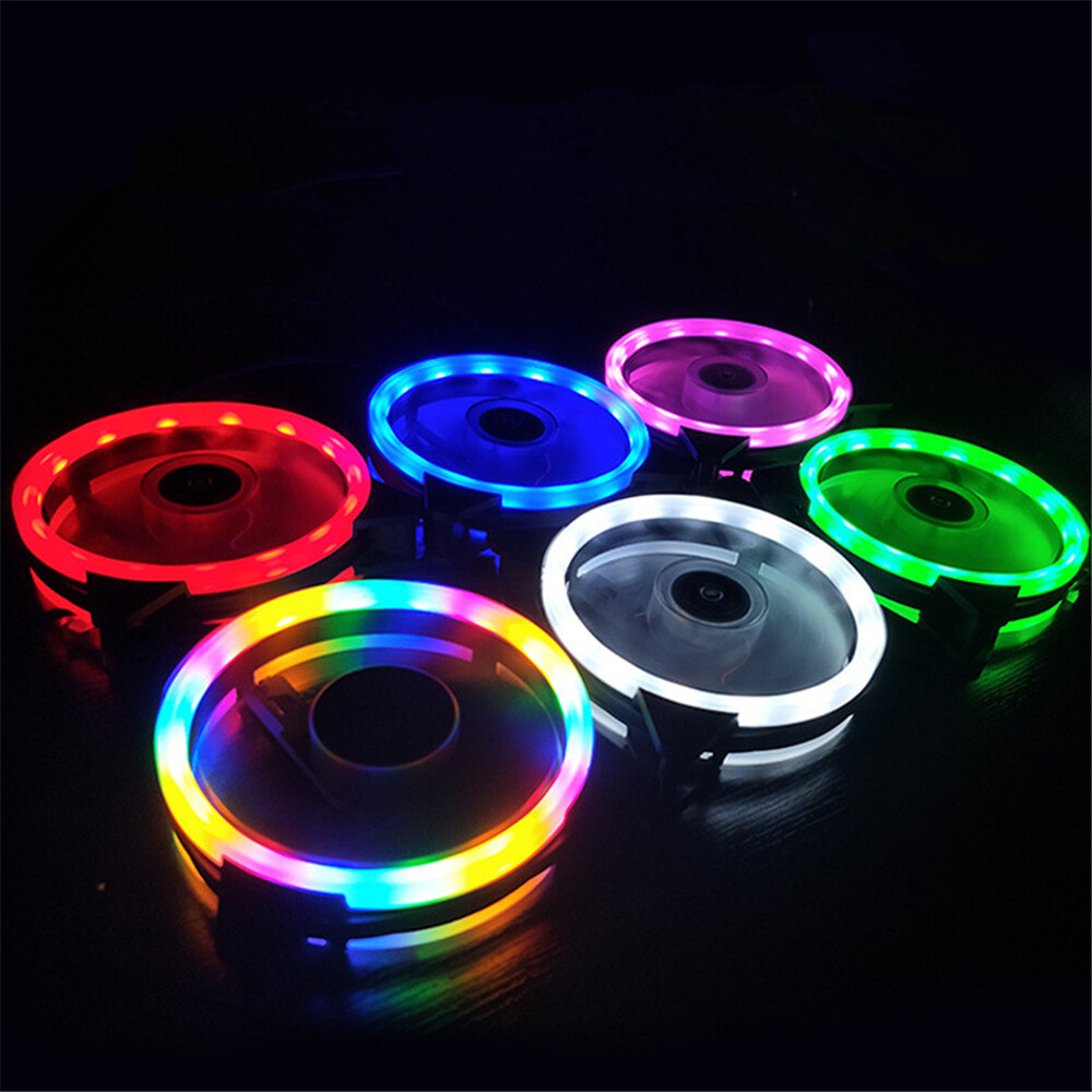 lizilin LED Cooling Fan RGB 120mm 12cm DC 12V Brushless Cooler For ...
