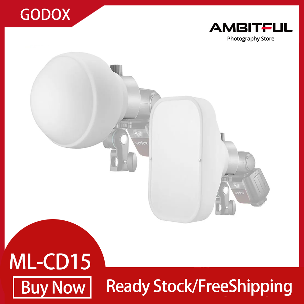 Godox ML-CD15 Diffuser Dome Kit with 3 Adapters for Photography Light ...