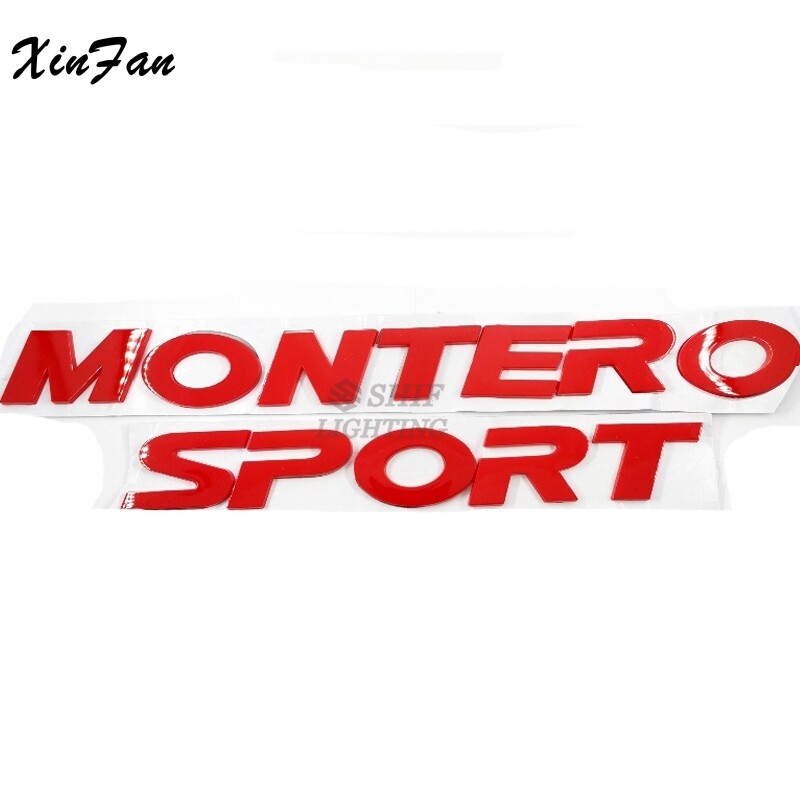 XINFAN 1 x ABS MONTERO SPORT Hood Emblem Badge Logo Sticker Decal ...