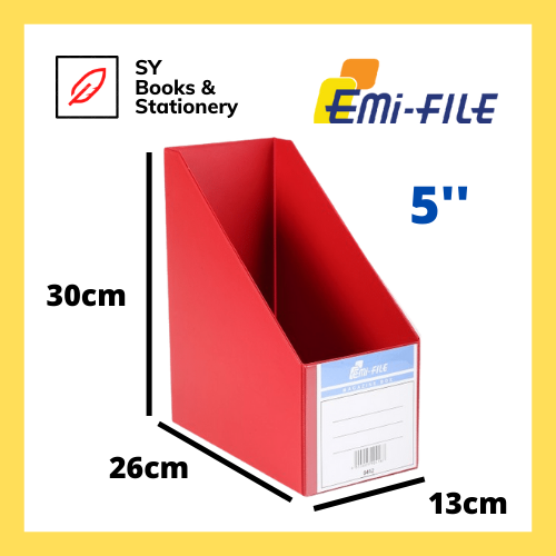 EMI-FILE Magazine Box File 5’’ / Fail Lipat / A4 File / Magazine Holder ...