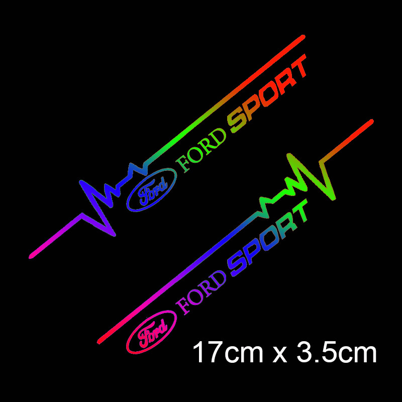 Colorful Laser Waterproof Car Window Stickers Body Triangle Side Window ...