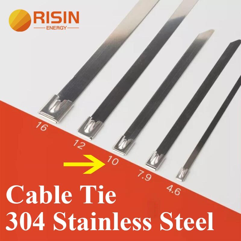 Good Quality Risin 10mm 12mm Wide Reusable Stainless Steel Cable Ties ...