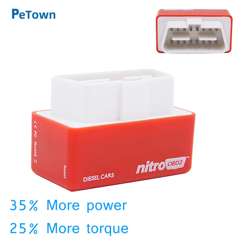 สำหรับรถยนต์ดีเซล 15 Fuel Saver Nitro ECO OBD2 กล่องจูนชิปประสิทธิภาพ ...