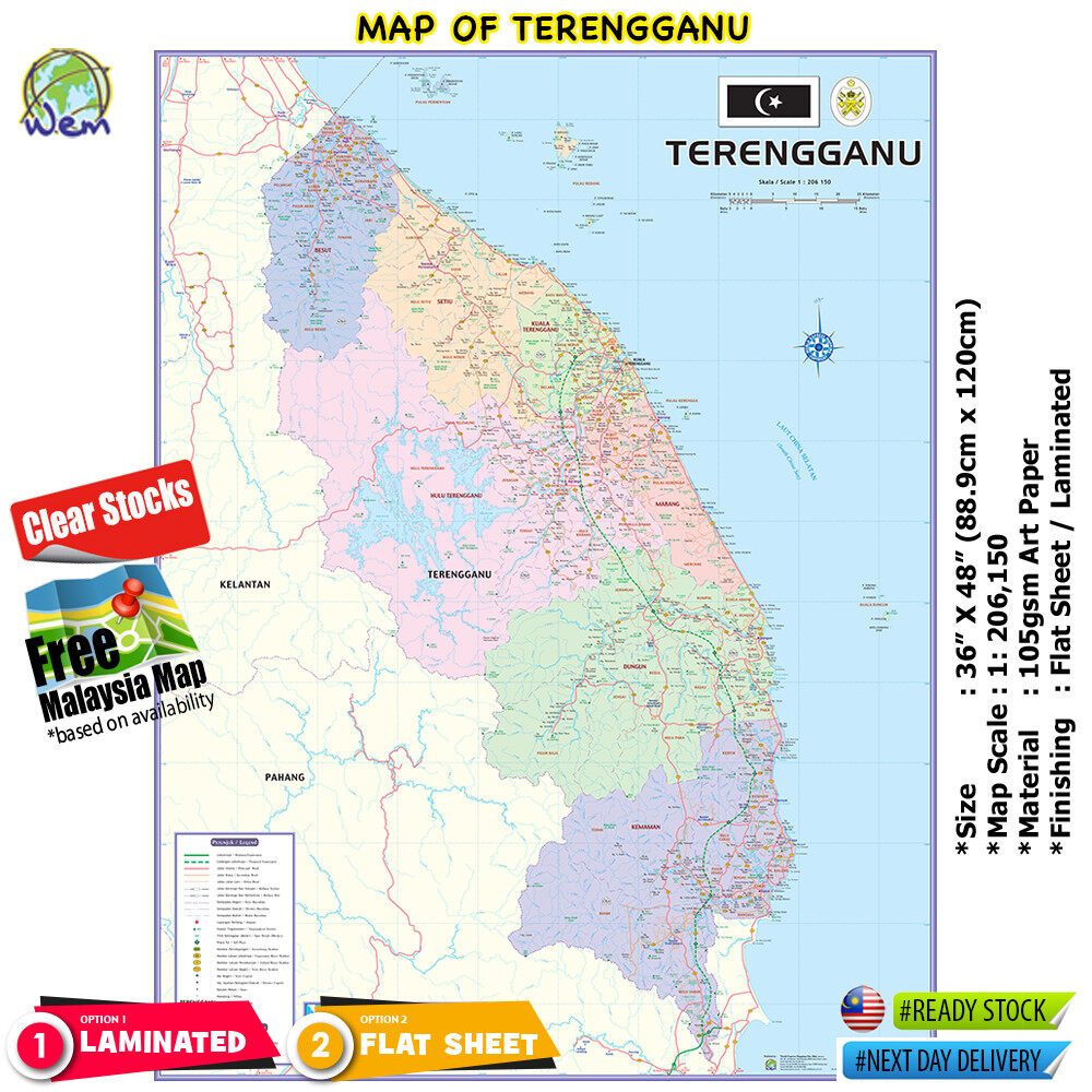 Map Of Terengganu Malaysia