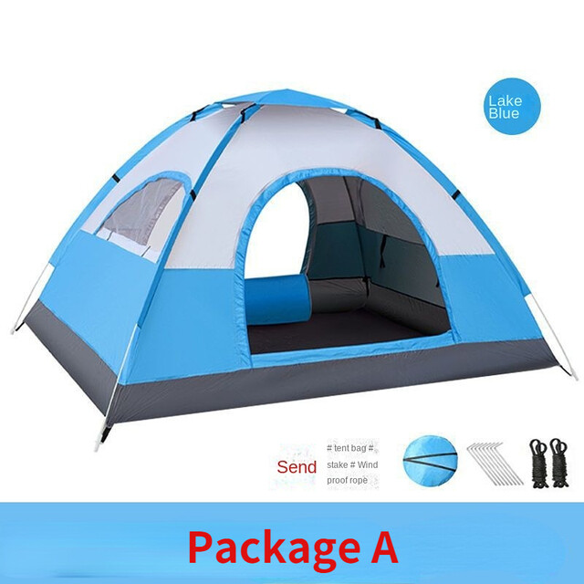 V-camp Tent camping waterproof Outdoor 2~3 People tent camping Double ...