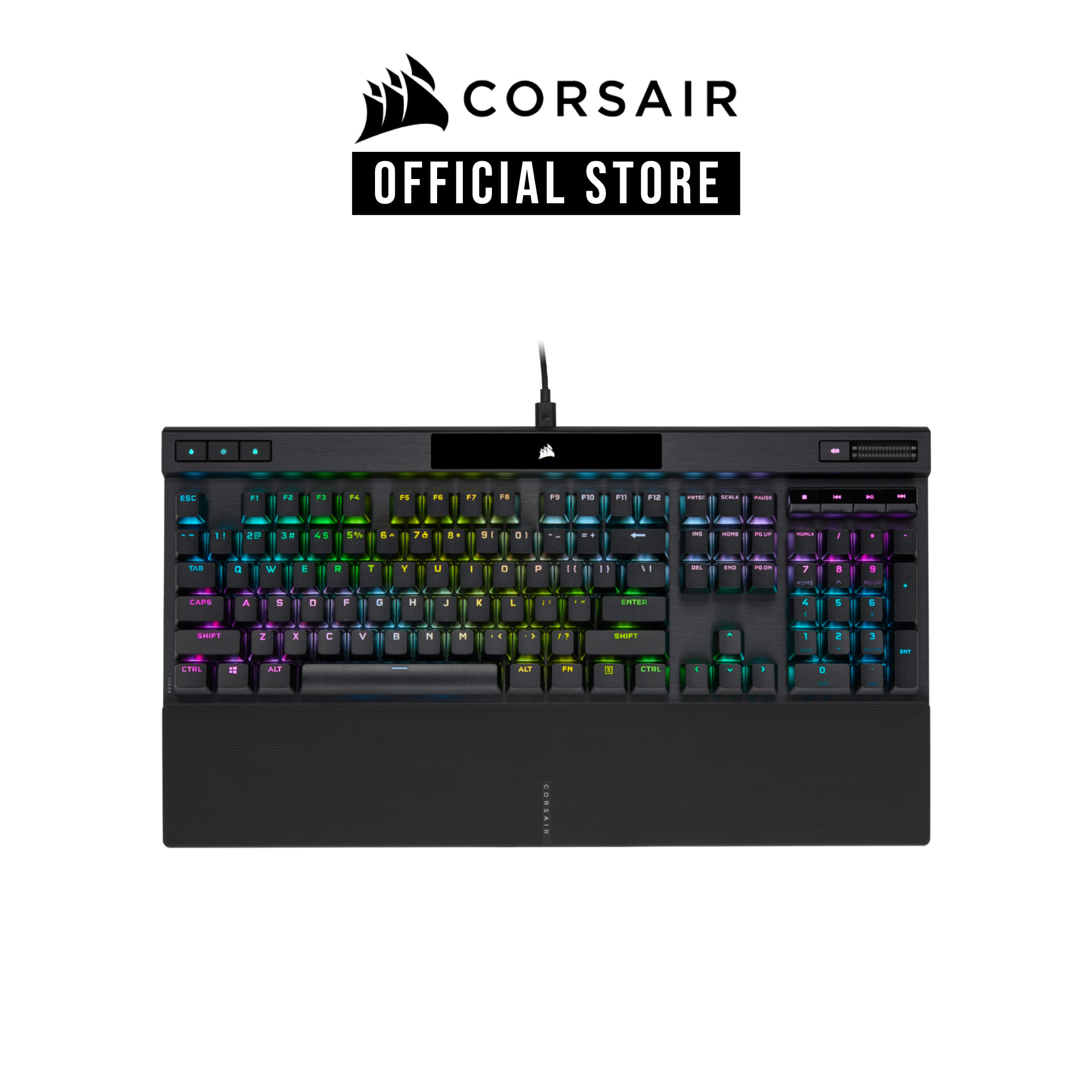 Corsair K70 PRO RGB Optical-Mechanical Gaming Keyboard with PBT DOUBLE ...