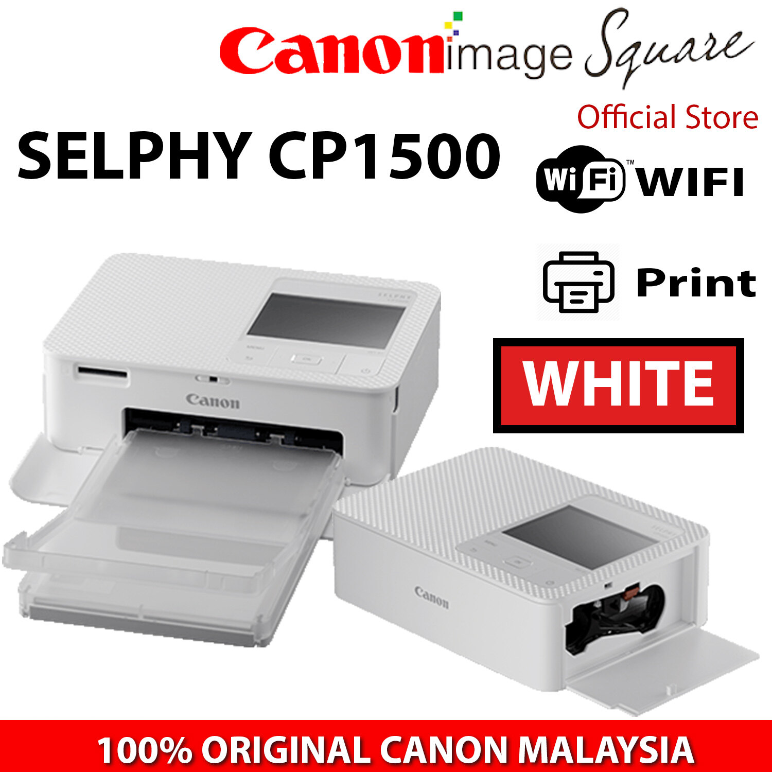Canon Selphy CP-1500 Wireless mobile Portable Printer CP1500 - 1 Year ...