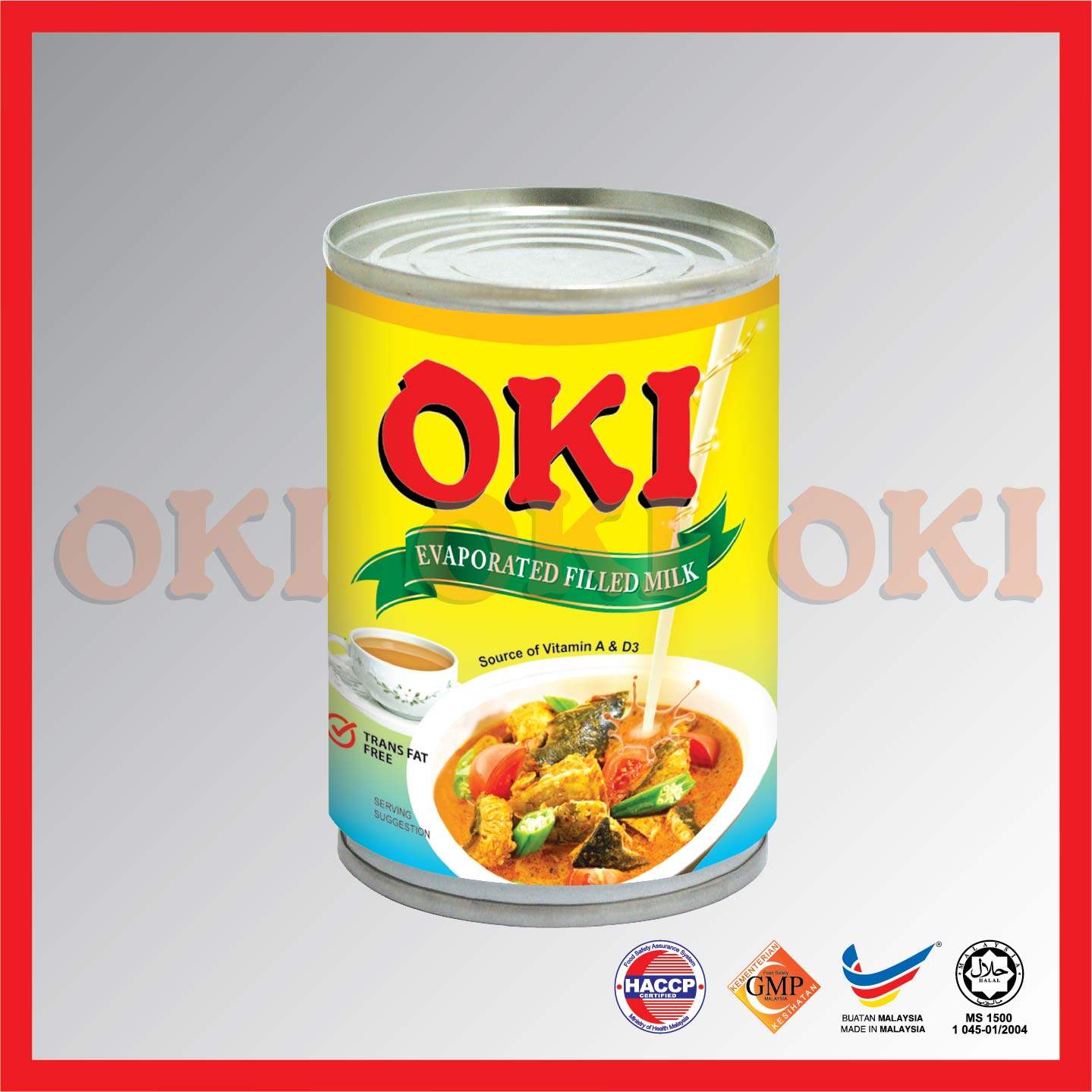 OKI Evaporated Filled Milk 390gm x 3 tins | Lazada