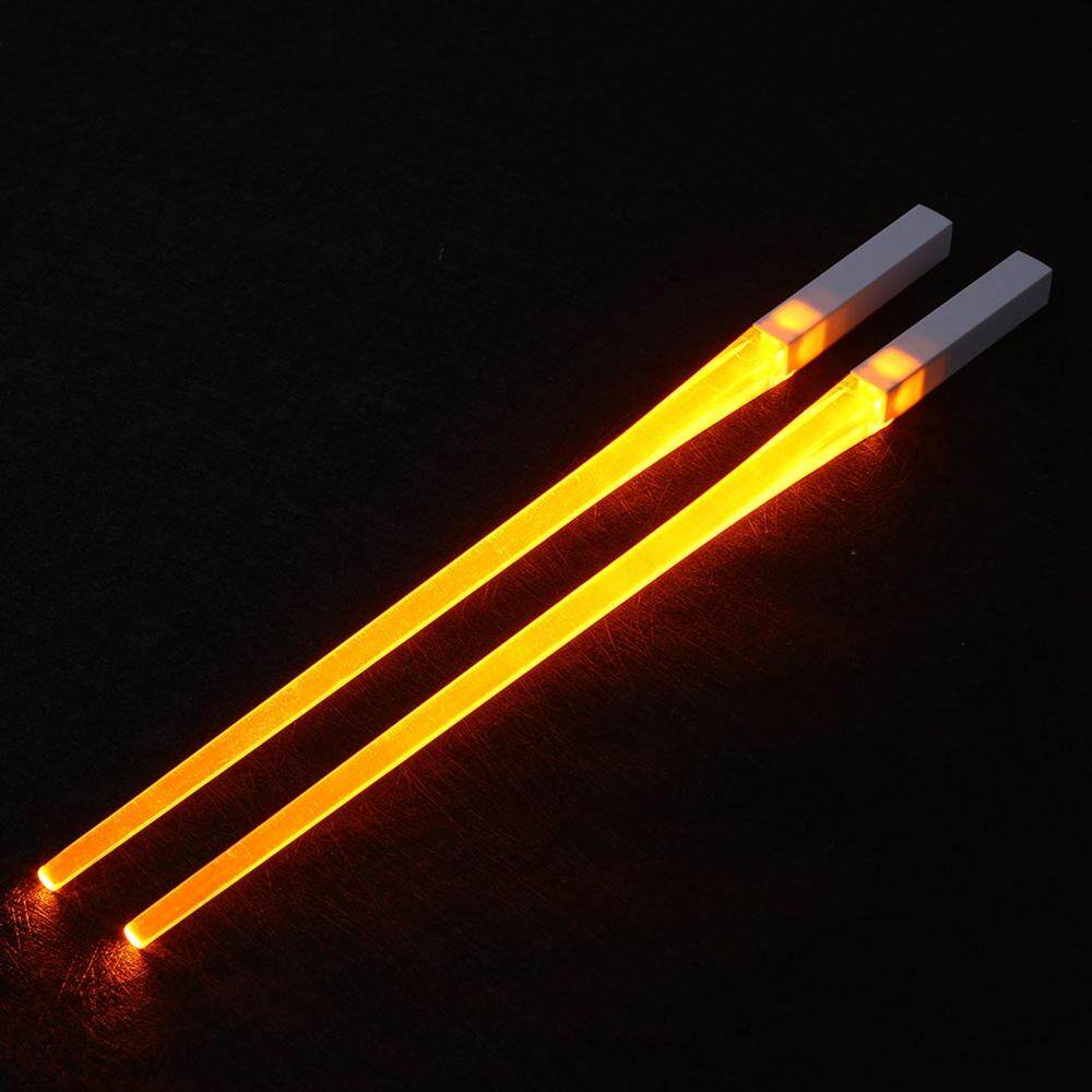 1Pair LED Lightsaber Chopsticks Reusable Light Up Durable Lightweight ...