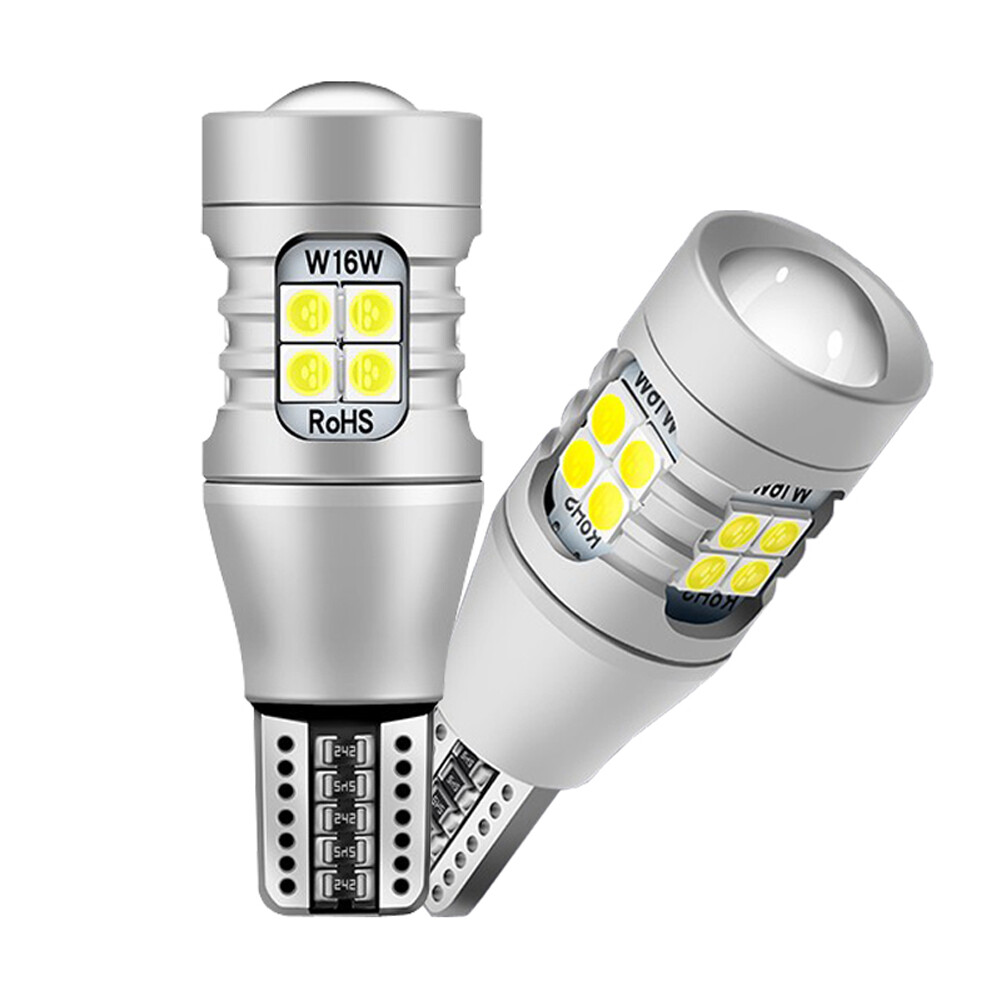 2Pcs LED ย้อนกลับหลอดไฟหลอดไฟ W16W T15 921สำหรับ Toyota Camry 4Runner ...