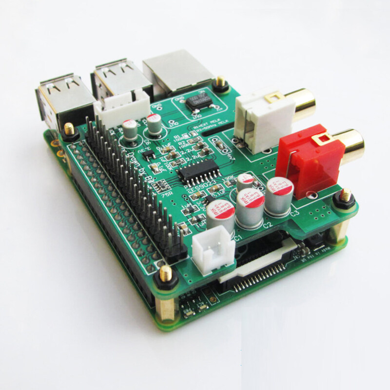 I2S HiFi DAC ES9023บอร์ดขยาย Pi การ์ดเสียงเสียงถอดรหัสคณะกรรมการ ...