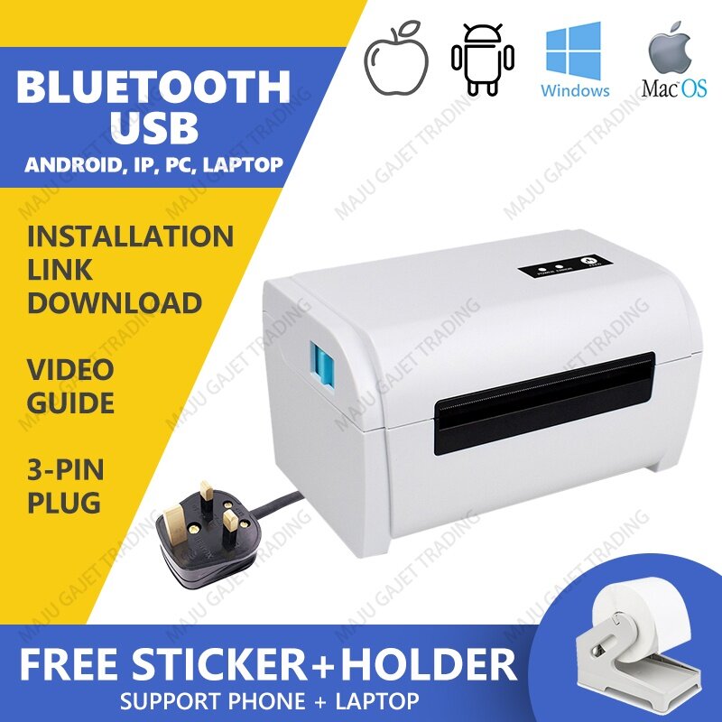 A6 Thermal Printer Waybill AWB Airway Bill Sticker Bluetooth USB ...