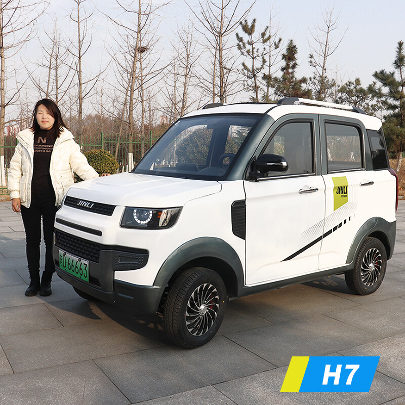 Fully enclosed electric four-wheeler adult household double-row car new ...