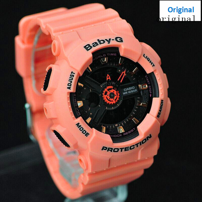 (HOT SALE) Original Baby G BA111 Women Sport Watch Dual Time Display ...