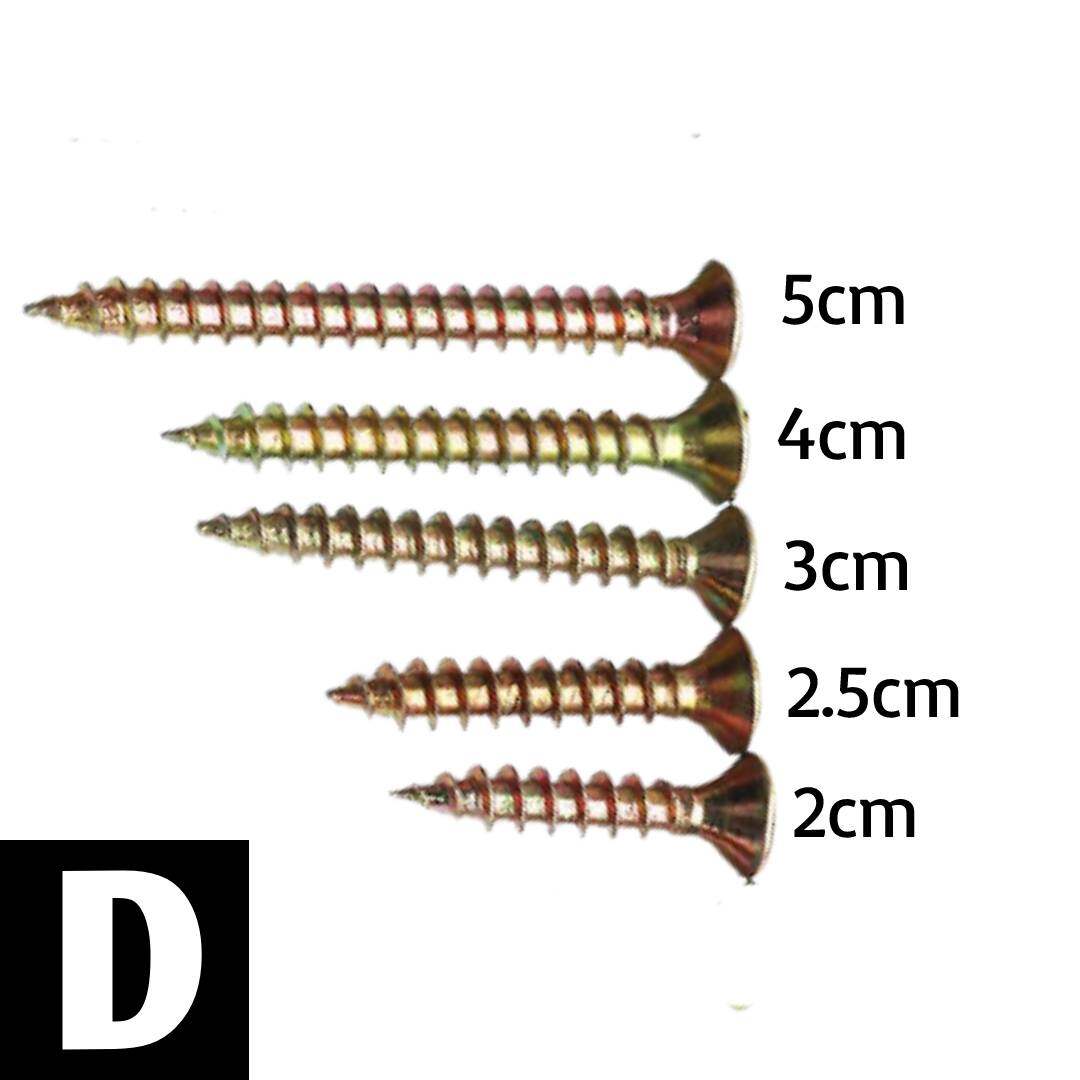 Duitmali Set Skru Paku Murah Kayu Stainless Steel Screw Nails Flat Head ...