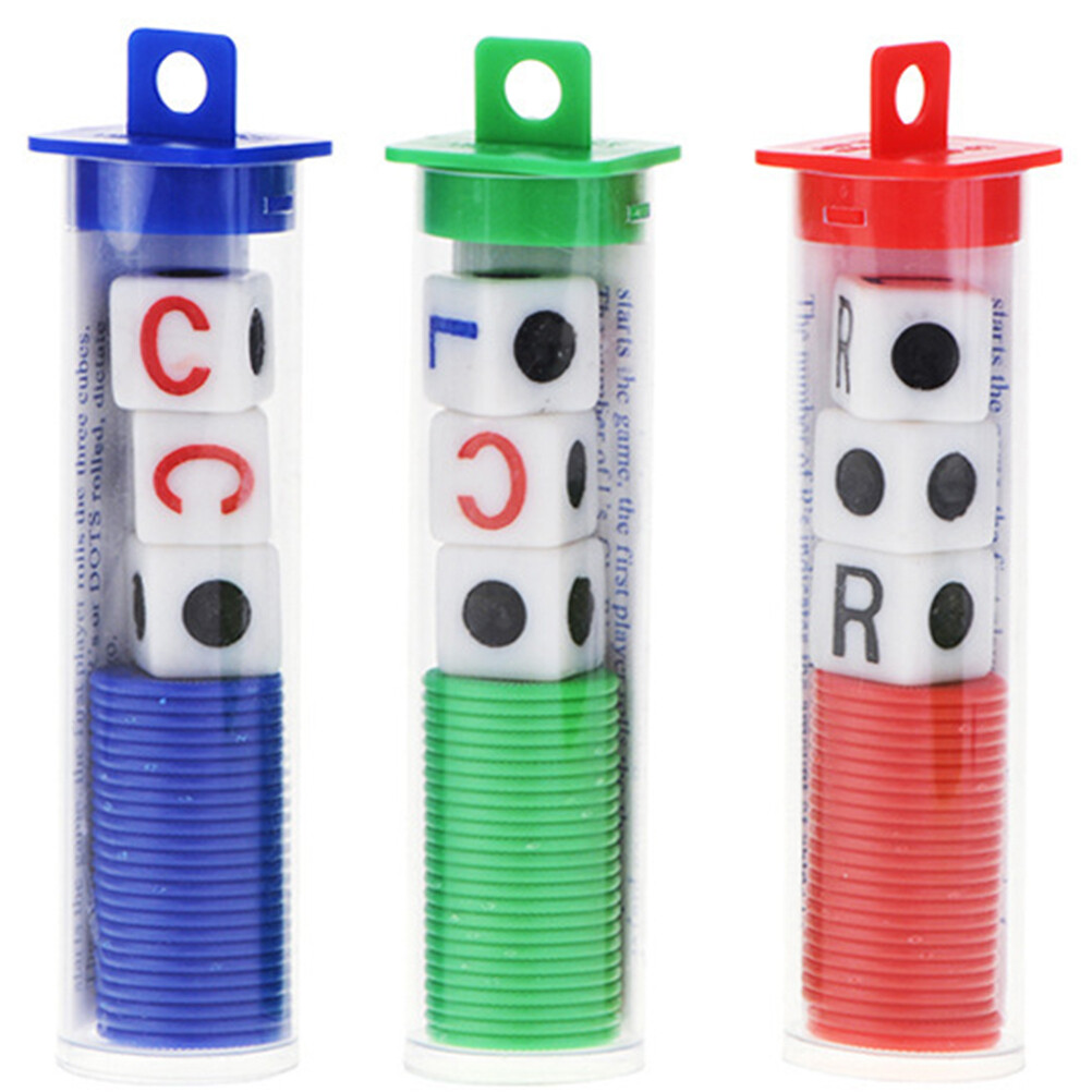 Portable 4 Tubes Left Right Centre Game Set Interactive Toy for Kids ...
