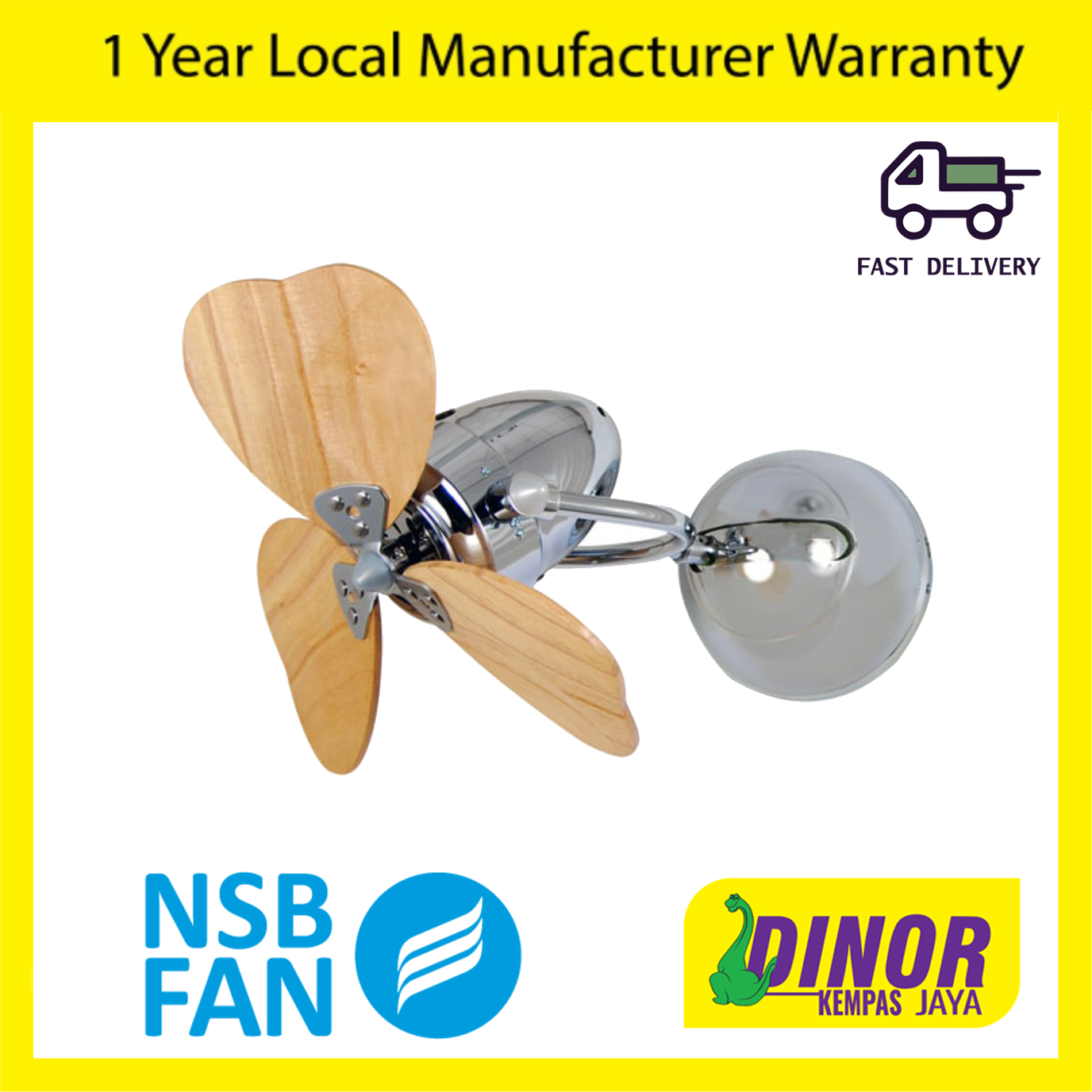 NSB Fino Chic Wall Type 16" NSB FINO 3 Chic Small Mini Corner Wall Fan ...