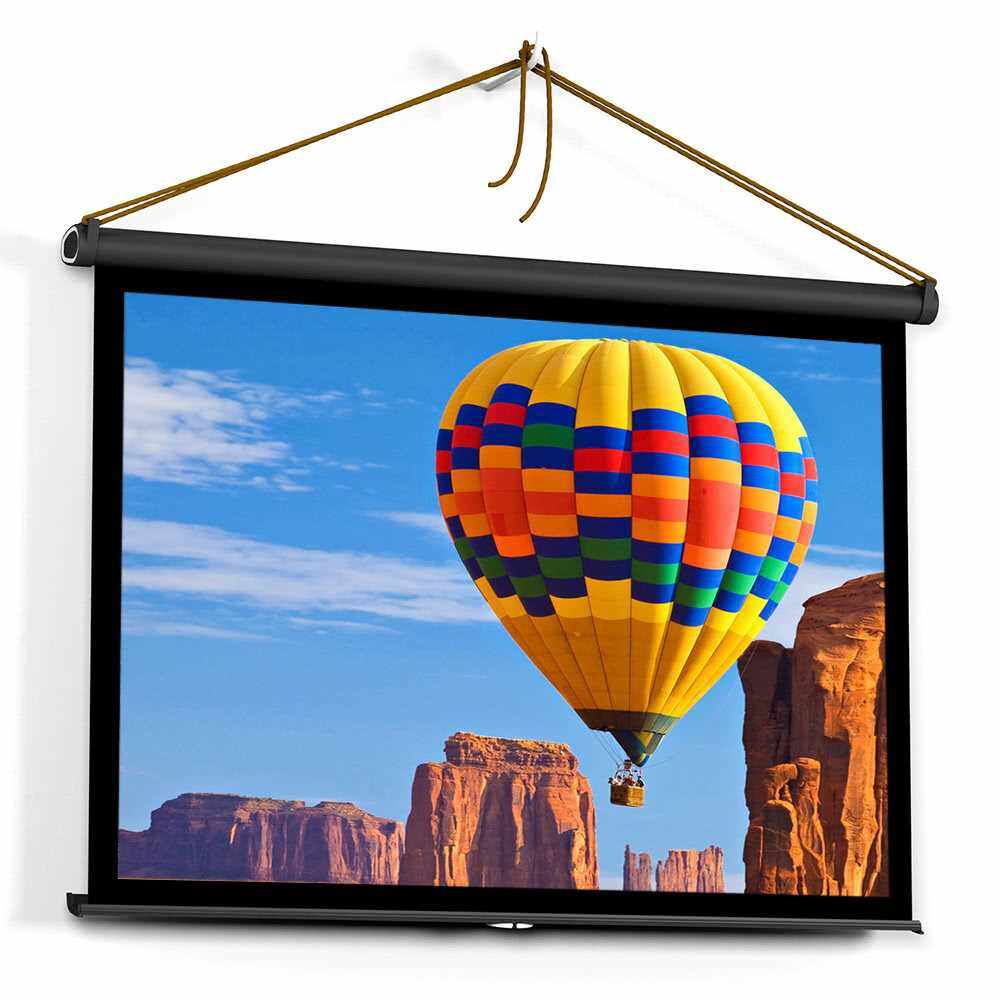 40-inch HD Projection Screen Manual Pull Up Folding Tabletop Projecting ...