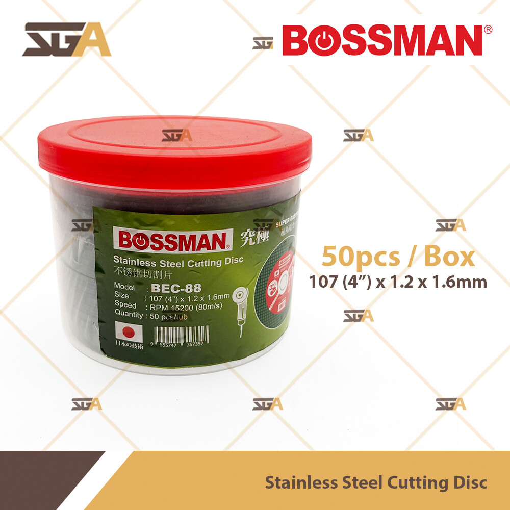 BOSSMAN 50pcs Super Thin Cut-Off Wheels for Metal and STAINLESS STEEL ...