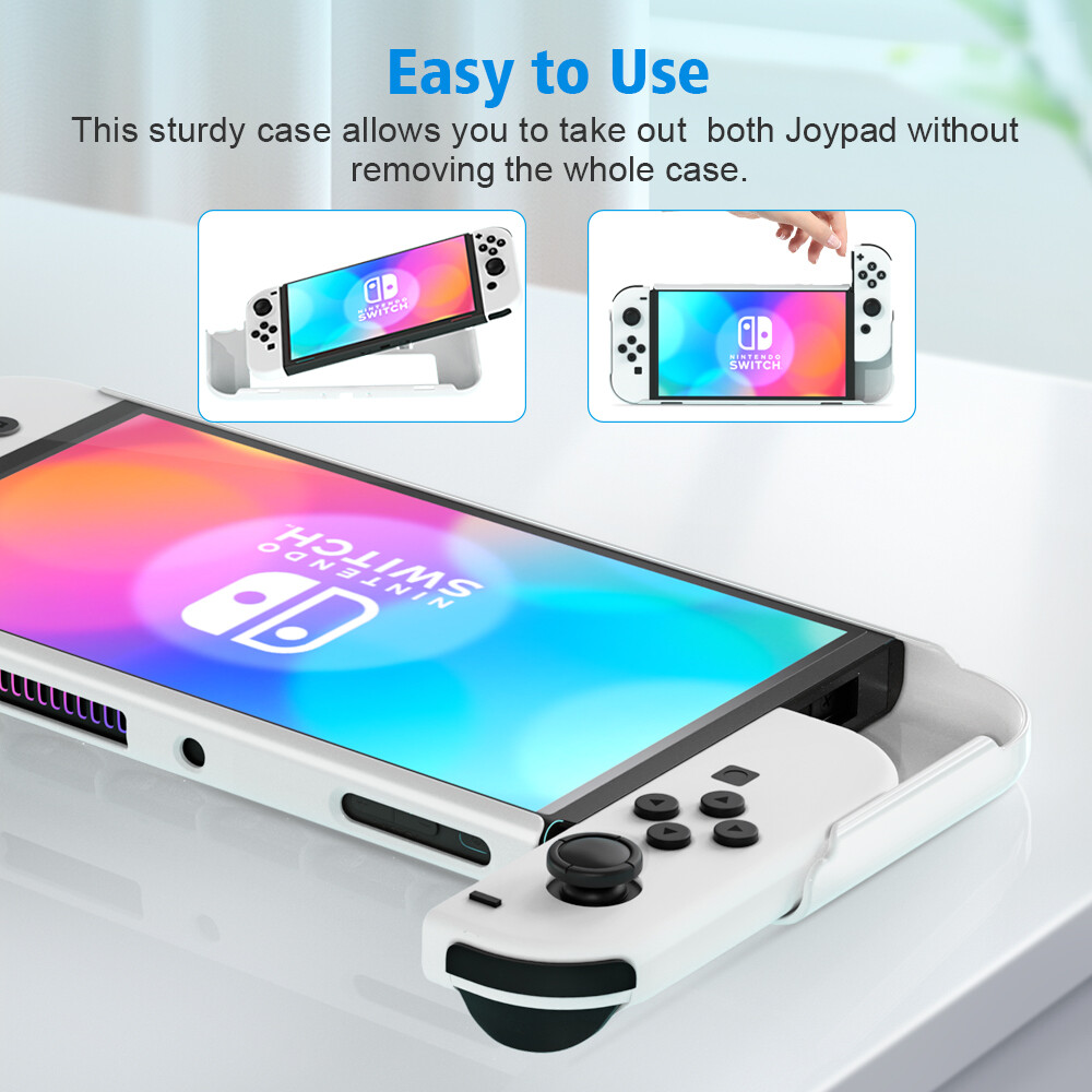 DOBE Switch OLED เคสเคสกันรอยสำหรับ Nintend Switch OLED ตัวป้องกันการยึดเกาะสำหรับสวิตช์ OLED ...
