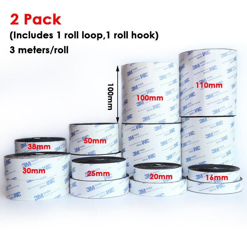 3M Velcro Strong Self Adhesive Tape Velcro 16mm 20mm 25mm - MixASale