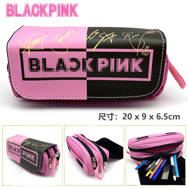 Blackpinks Pencil Bags for Kids Korean Girl ISA Group Jennie Kim Kim Jisoo Middle School Student ...
