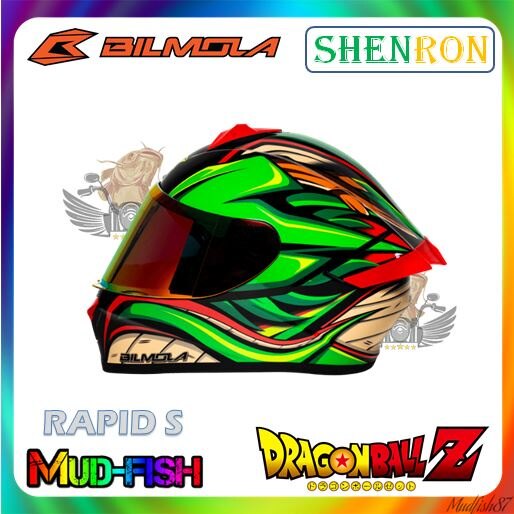 BILMOLA DRAGONBALL Z SHENRON DRAGON BALL SPECIAL EDITION HELMET RAPID S ...
