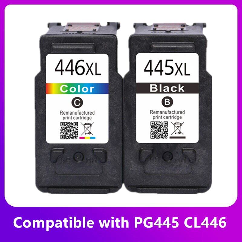 Remanufactured PG-445 PG445 CL-446 XL Ink Cartridge For Canon PG 445 ...