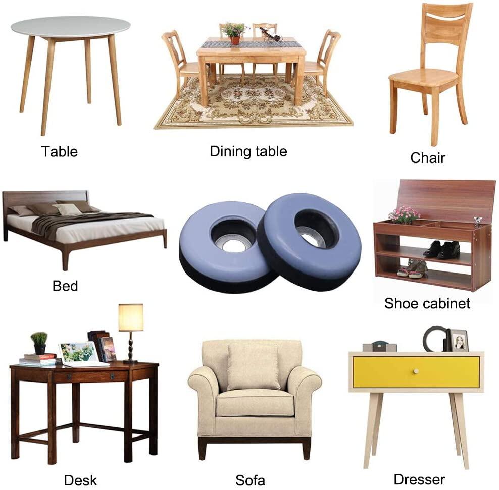 12pcs Furniture Sliders Reusable Table Leg Slide Mat Furniture Glides ...