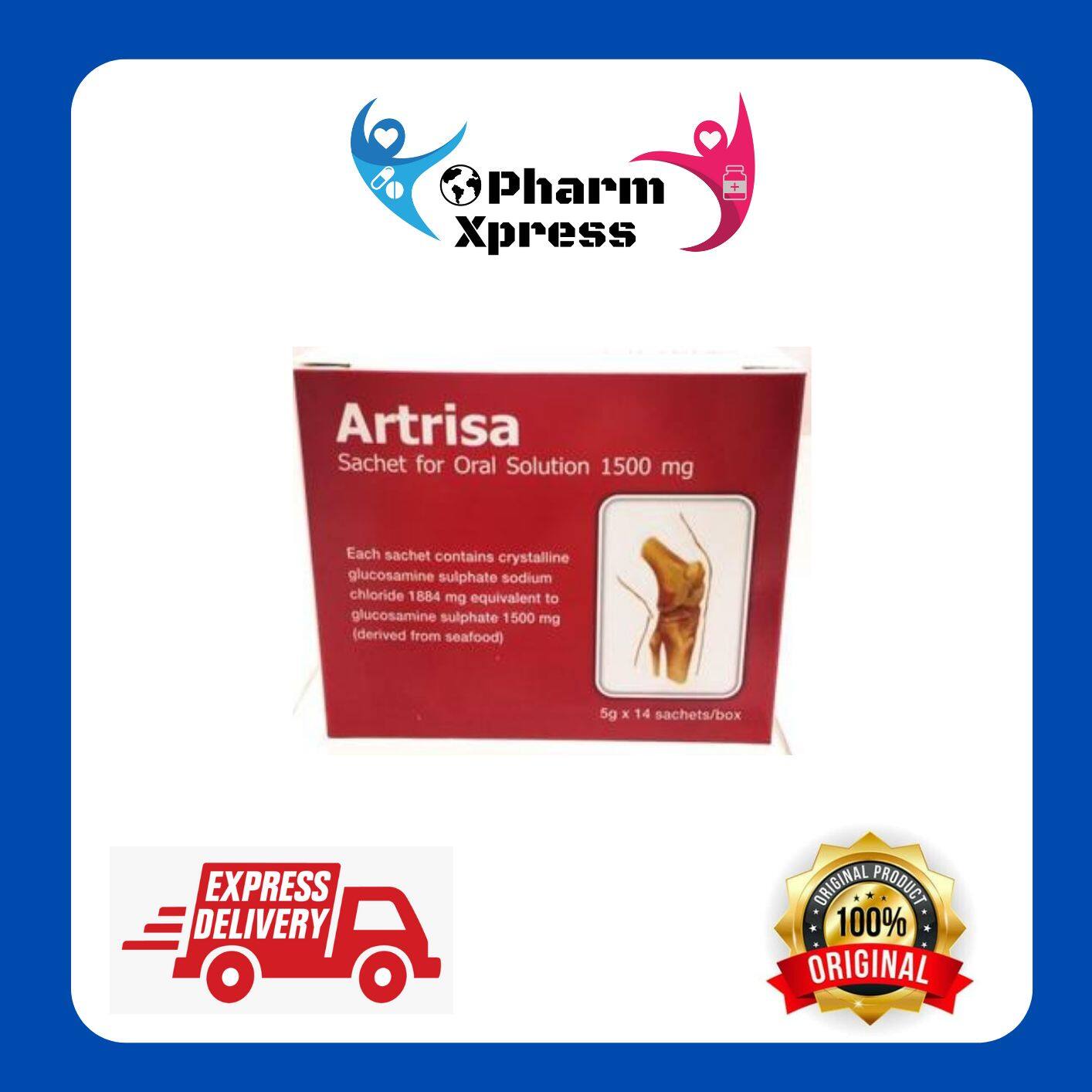 Artrisa 1500mg glucosamine 5gx14 sachets | Lazada