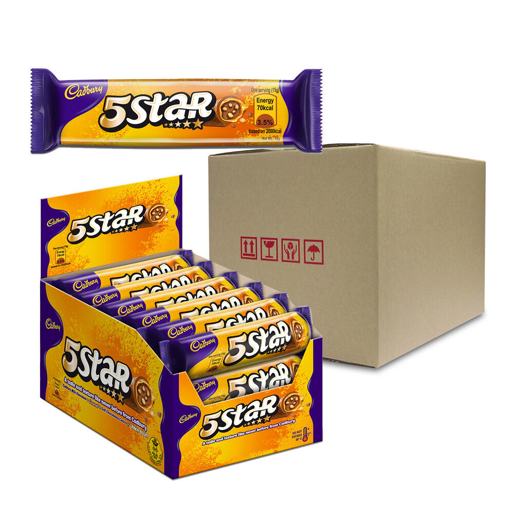 Cadbury Dairy Milk Chocolate 5 Star Biscuits 18 x (24 Packs x 15G) | Lazada