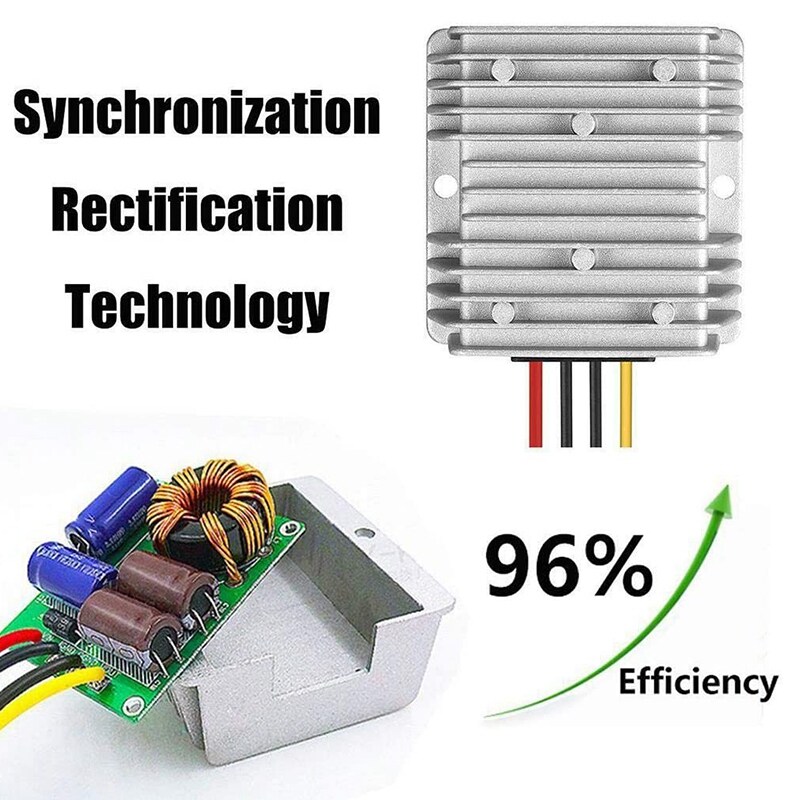 DC Automatic Buck Boost Converter DC 8V-40V to 13.8V 10A Step Down Up Voltage Regulator ...