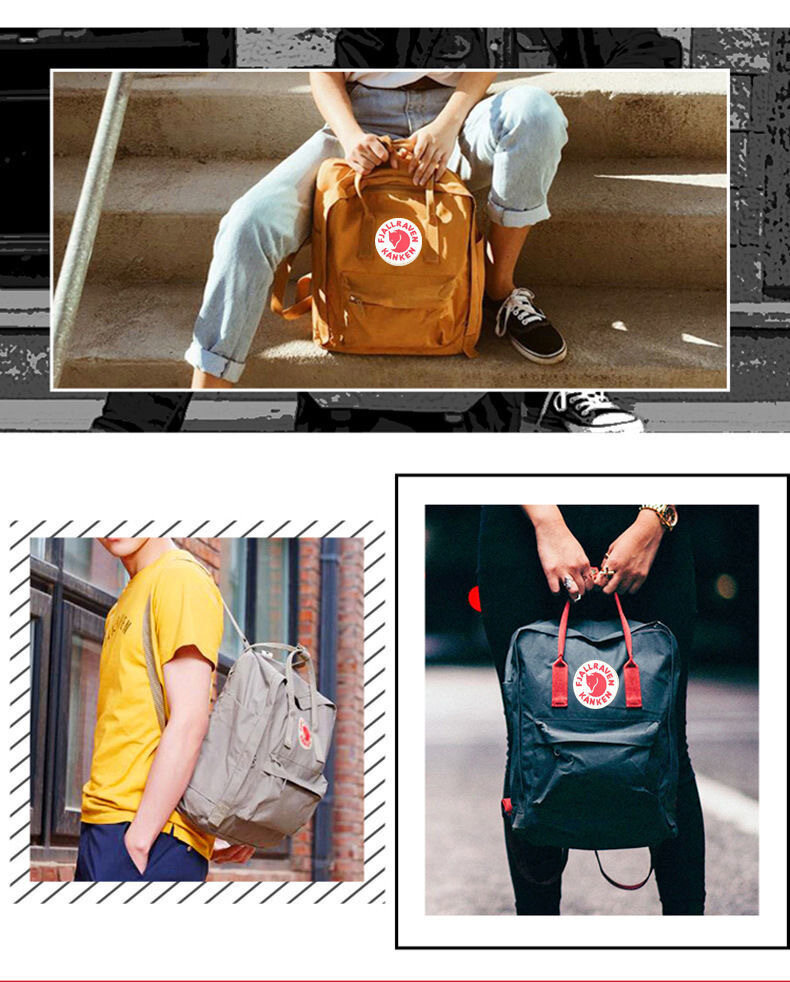 Original คุณภาพสูง Arctic Fox Fjallravens Kanken Big 16L กระเป๋า ...