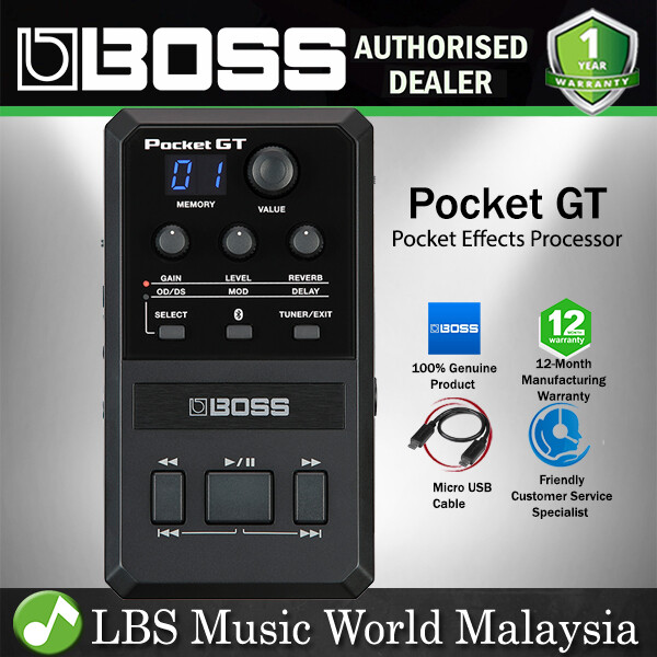 BOSS Pocket GT [POCKET EFFECTS PROCESSOR] [日々の練習やジャム・セッションをより一層楽しくする画期的 ...