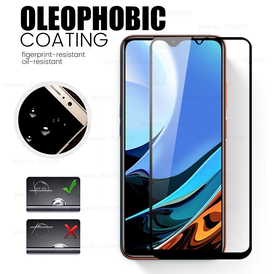 3-in-1 Tempered Glass On For Xiaomi Redmi 9T Screen Protector Safety ...