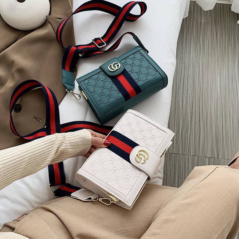 Ins net red small square bag 2020 new bag female crossbody retro hit ...