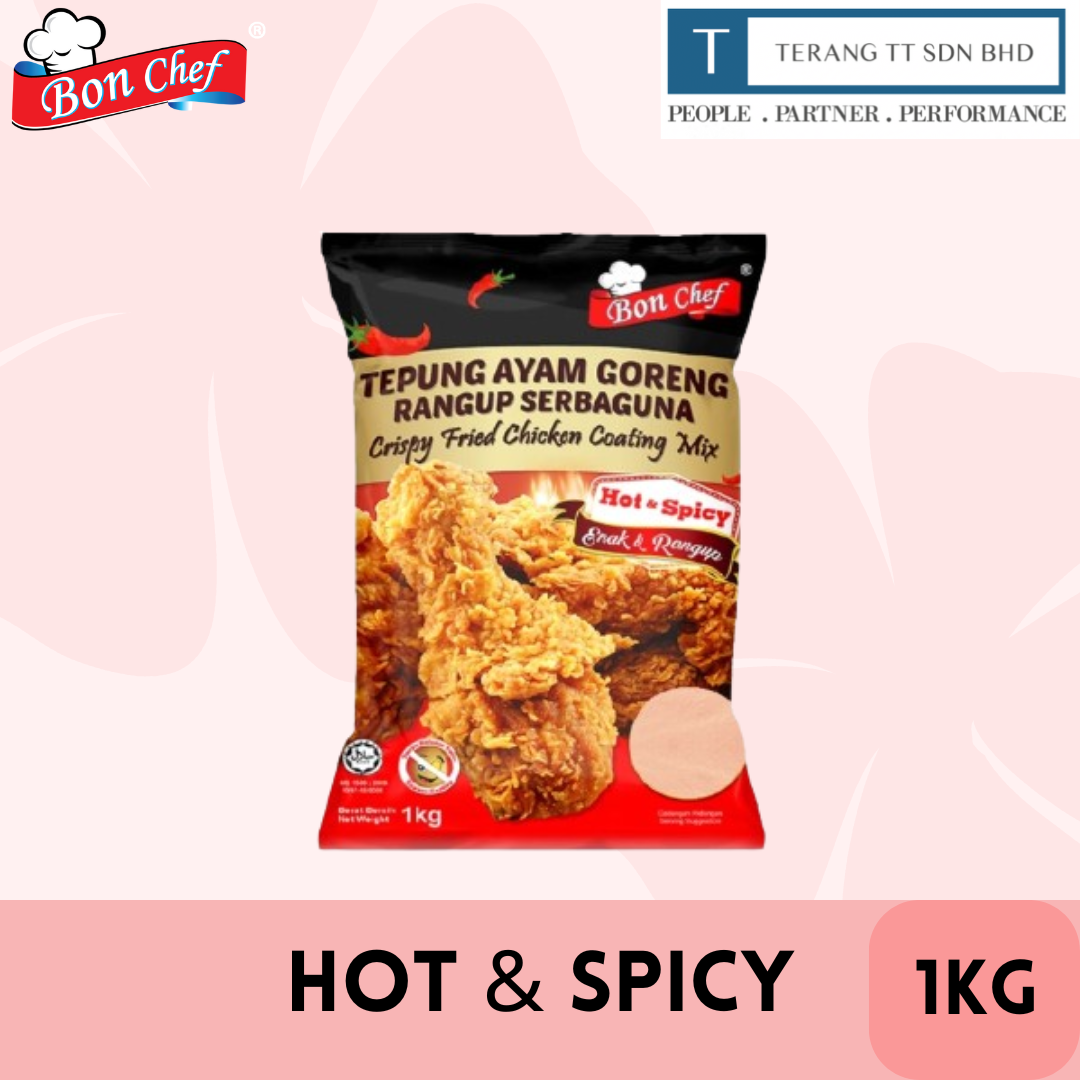 Bon Chef Crispy Fried Chicken Coating Mix Hot & Spicy 1KG | Lazada