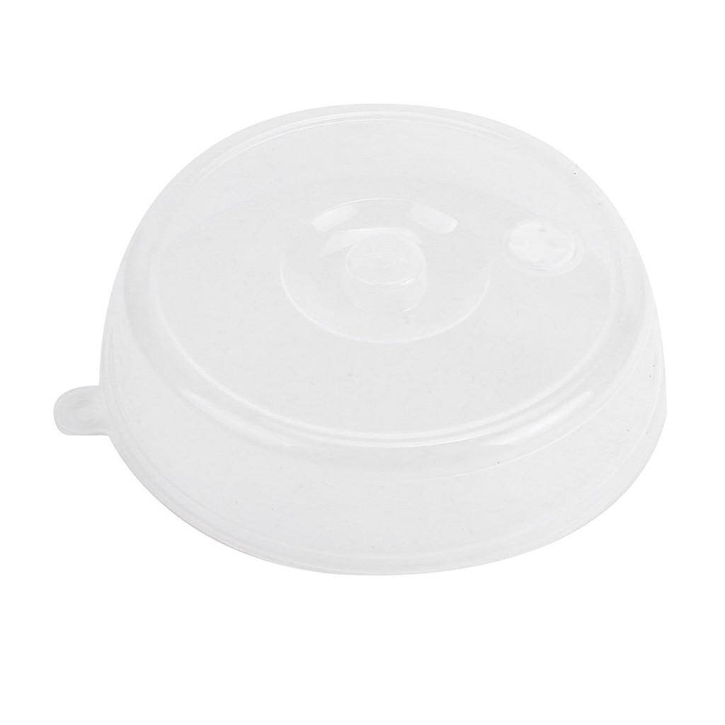 2PCS Plastic Microwave Plate Cover Clear Steam Vent Splatter Lid Food ...