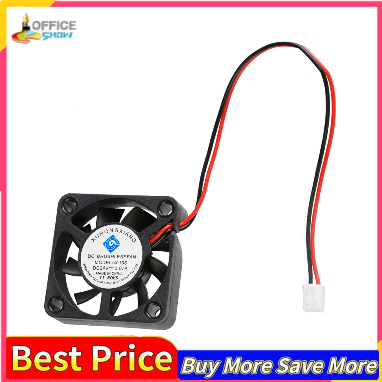 Creality 3D 4010 Brushless Cooling Fan 24V DC 40 * 40 * 10mm with Ball ...