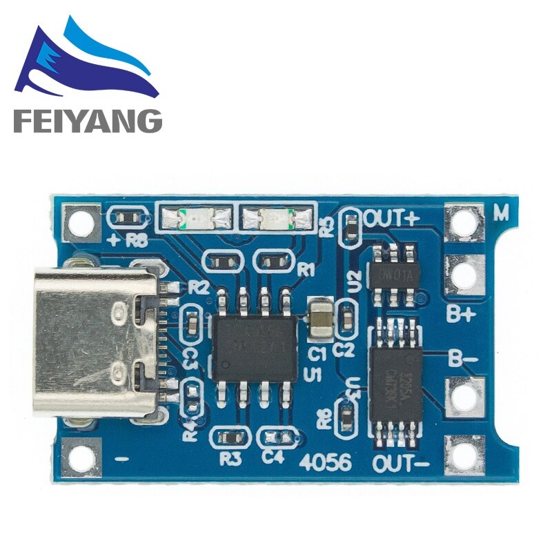 Type-c/Micro/Mini USB 5V 1A 18650 TP4056 Lithium Battery Charger Module ...